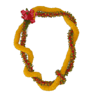 Ilima with Rope Firecracker Twist Lei - The Hawaiian Lei Company